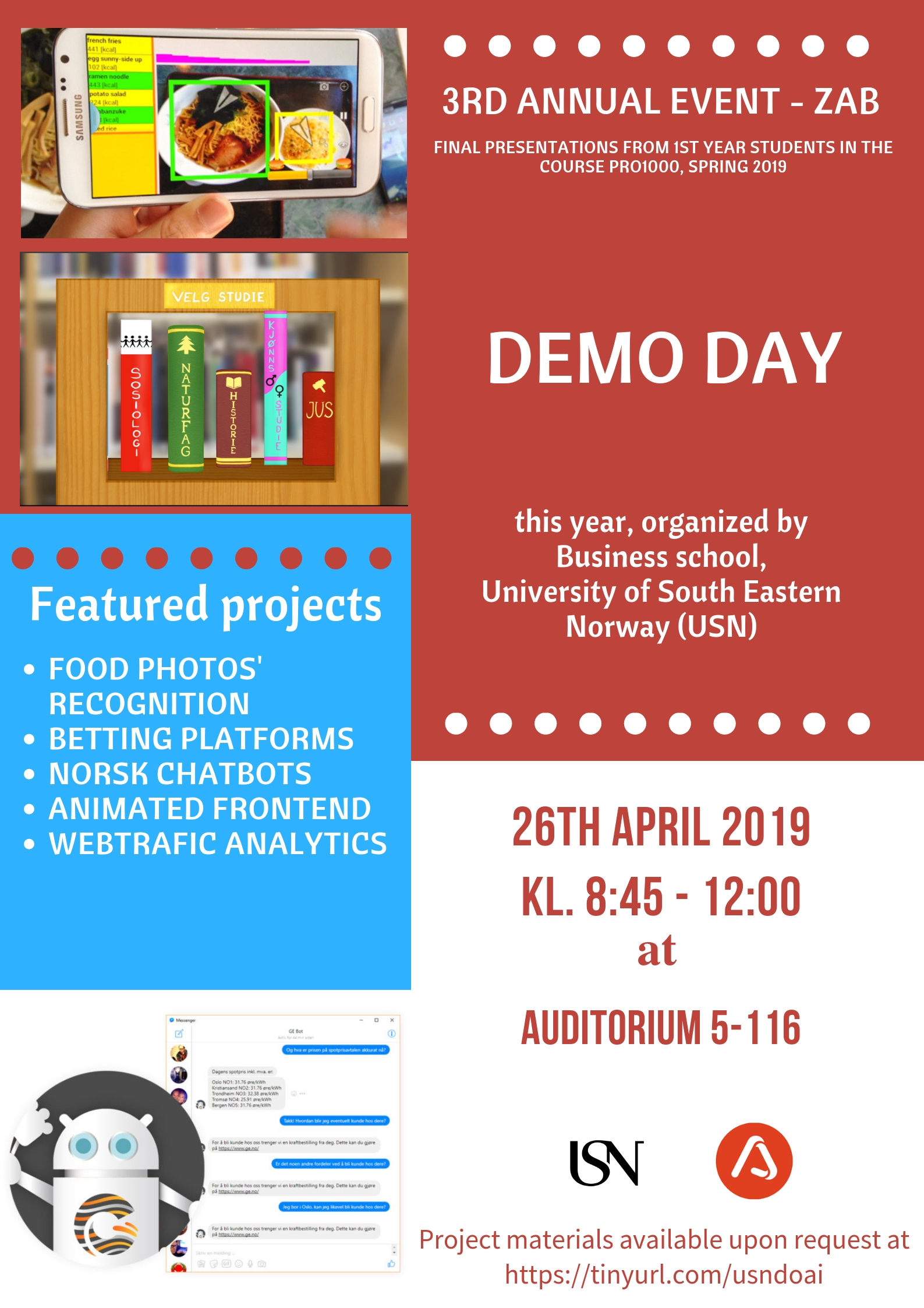 Demonstration of AI apps from 1st year students at Bø, Norway ...